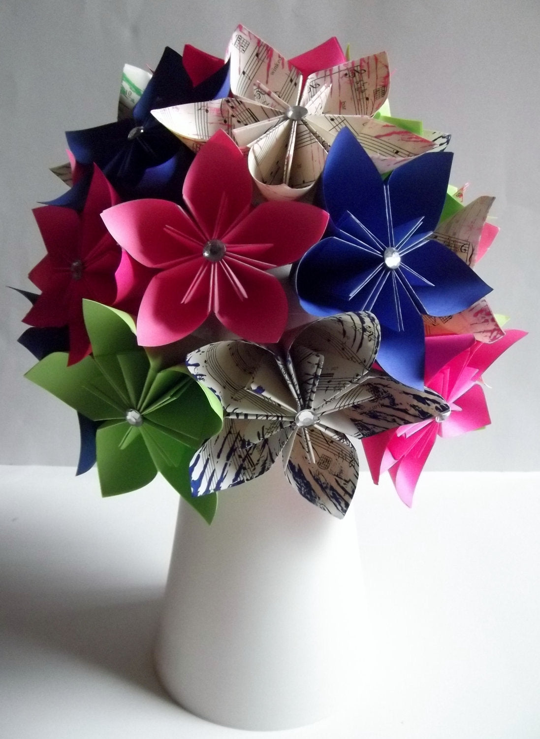 Origami Centerpiece Folded Paper Translated Into Cast Metal For